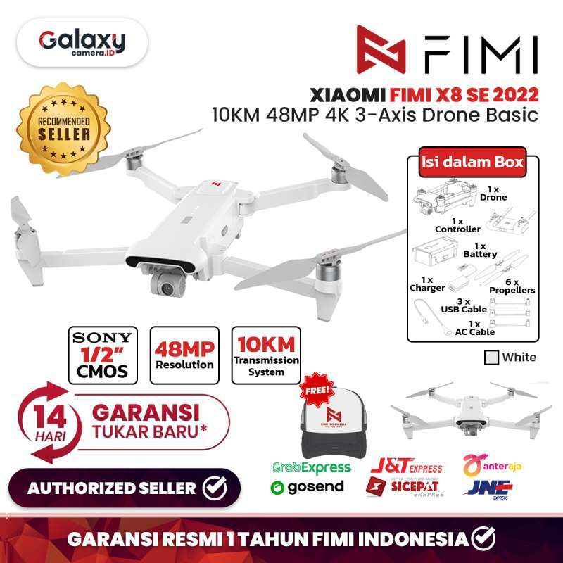 Jual FIMI X8 SE 2022 Drone RC 10KM 48MP 4k 3-axis Gimbal Camera Fimi X 8 SE di Seller Galaxy ...