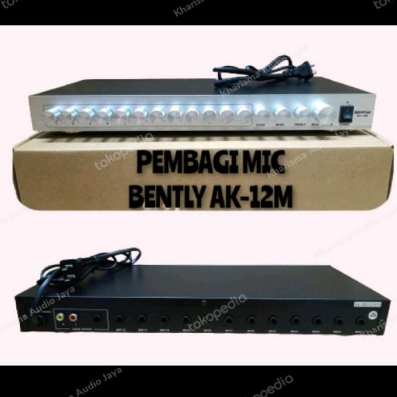 Promo Mixer Mic Atau Pembagi Mic Bently Ak 12M Pembagi Mic Bently AK 12M di Seller electro music ...