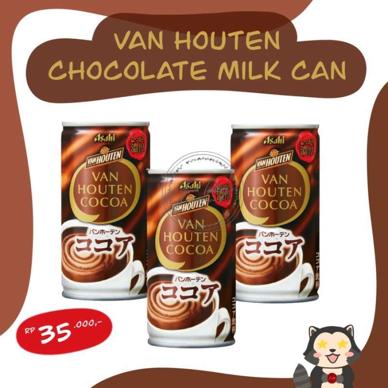 Jual Van Houten Chocolate Milk Can Japan Di Seller Sembako Makmur ...