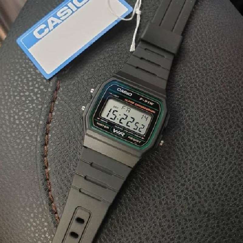 Jual CASIO F-91W-3DG - Jam Tangan Unisex - Hitam di Seller Duniawatch1 ...