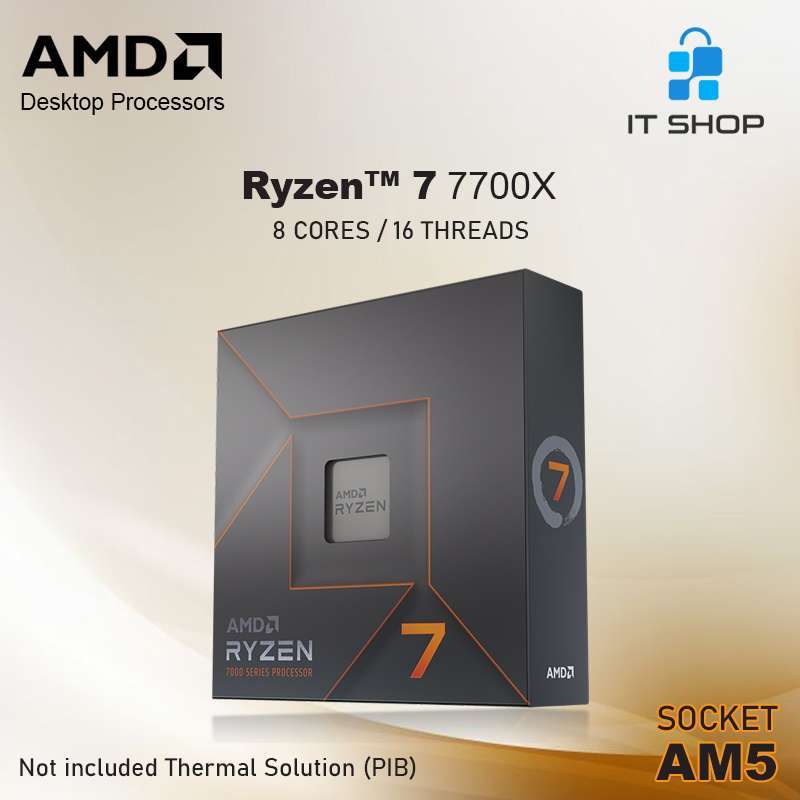 Jual Processor AMD AM5 Ryzen 7 7700X di Seller IT Shop Official Store - Mojo, Kota Surabaya | Blibli