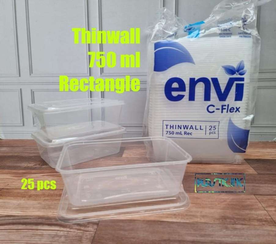 Jual Thinwall 750 Ml/box Kotak Plastik/kotak Plastik/plastik Makanan ...