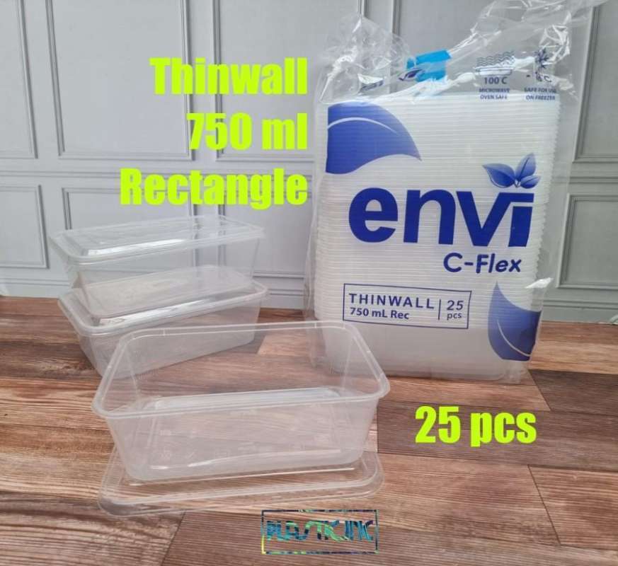 Jual Thinwall 750 Ml/box Kotak Plastik/kotak Plastik/plastik Makanan ...