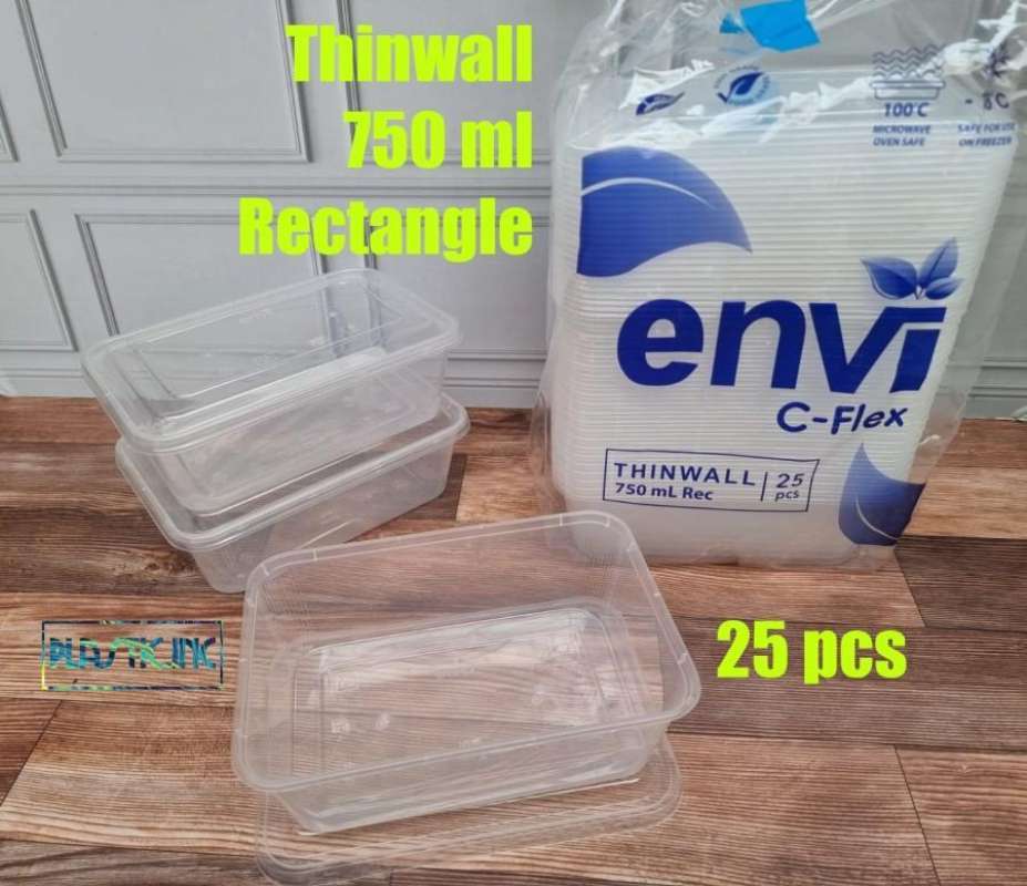 Jual Thinwall 750 Ml/box Kotak Plastik/kotak Plastik/plastik Makanan ...