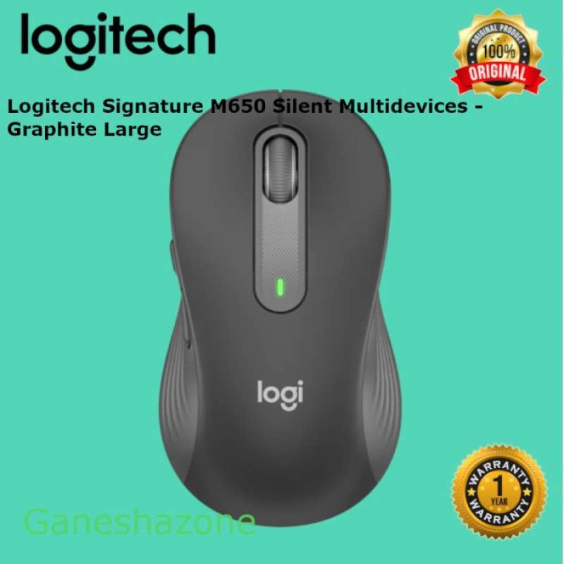 Promo Logitech Signature M650 L Silent Clicks Wireless Mouse - Graphite Diskon 5% di Seller ...