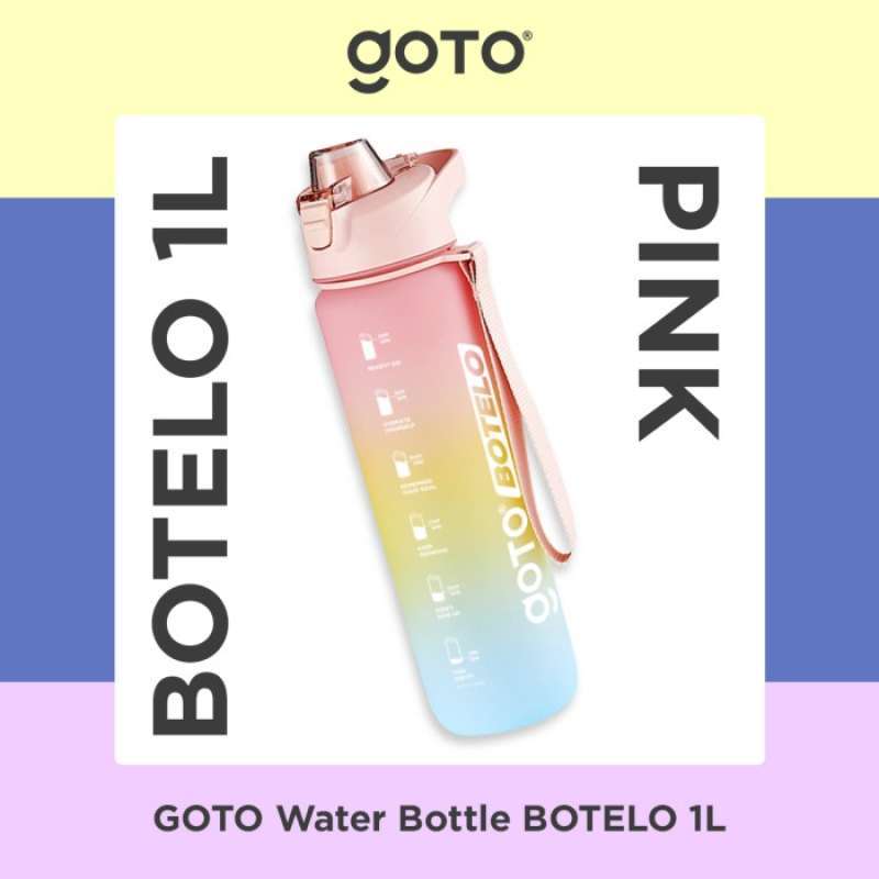 Jual Goto Botelo Bottle Tumblr Air 1 Liter Botol Minum Jumbo Viral ...