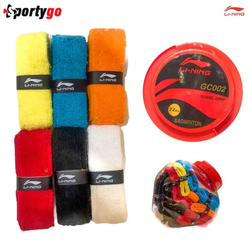 Jual GRIP HANDUK LI NING ORIGINAL / TOWEL GRIP KAIN LINING HITAM PUTIH ...