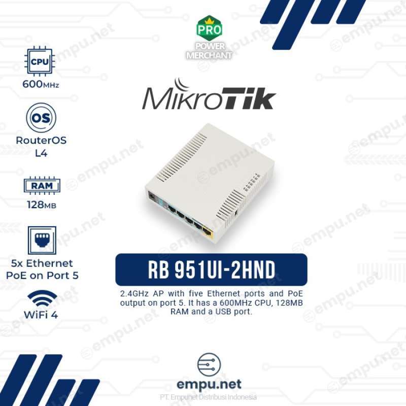 Promo Mikrotik Rb951ui-2hnd Rb951 Rb 951ui 2hnd Diskon 10% Di Seller ...