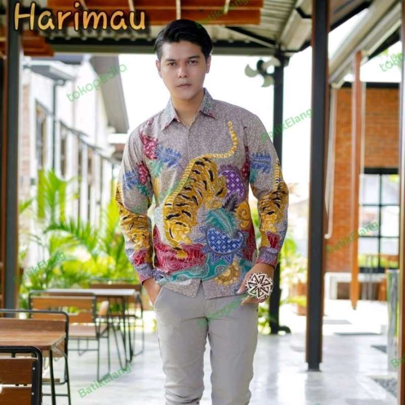 Jual Eksklusif.! Kemeja Batik Tulis Tanahan Motif Harimau Dlam Lapis ...