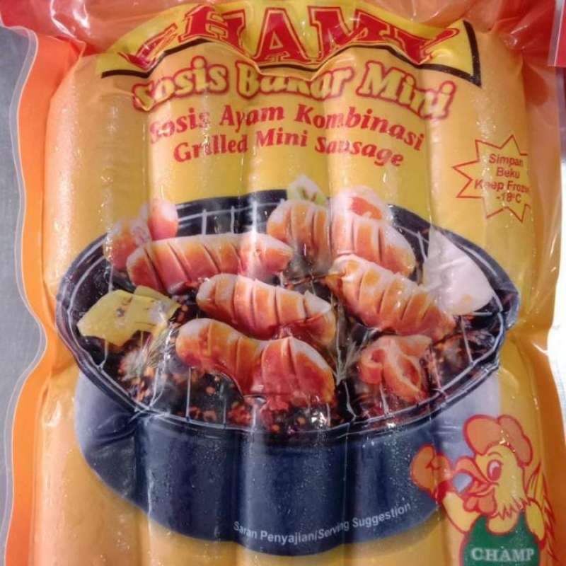 Jual Champ sosis ayam bakar 500 g di Seller ANTO FROZEN FOOD SARASWATI ...