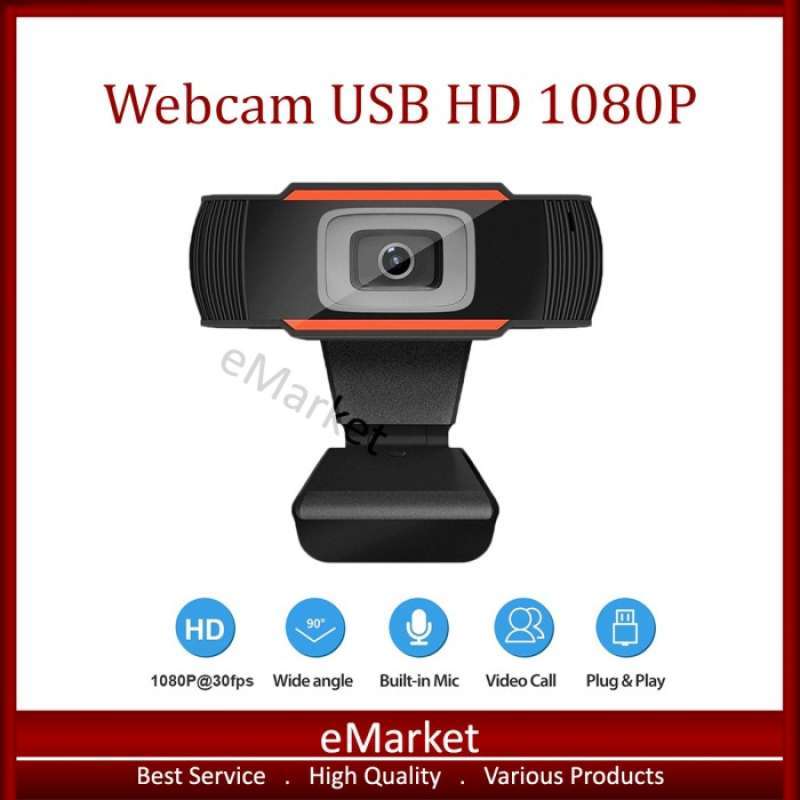 Jual WEBCAM USB HD 1080P / KAMERA MIKROFON MICROPHONE / PC LAPTOP ...