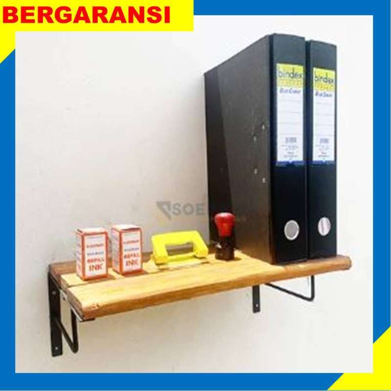 Jual Rak dinding buku sepatu vintage lebar luas kokoh besi dan kayu ...