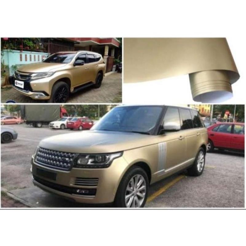 Promo Stiker Car Wrap Pajero Fortuner Bubblefree Gold Champagne Satin ...
