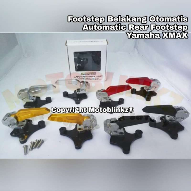 Jual Footstep Belakang Otomatis Yamaha XMAX Aluminium CNC di Seller ...