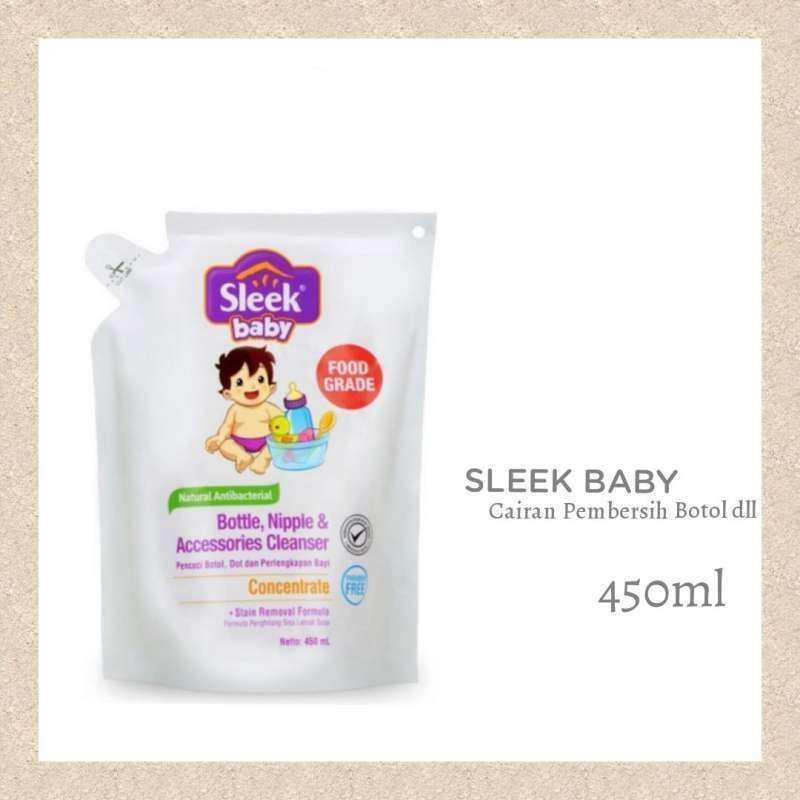 Jual Sleek Pencuci Botol Susu Refill | 450 ml | Sabun Sleek Nipple di ...