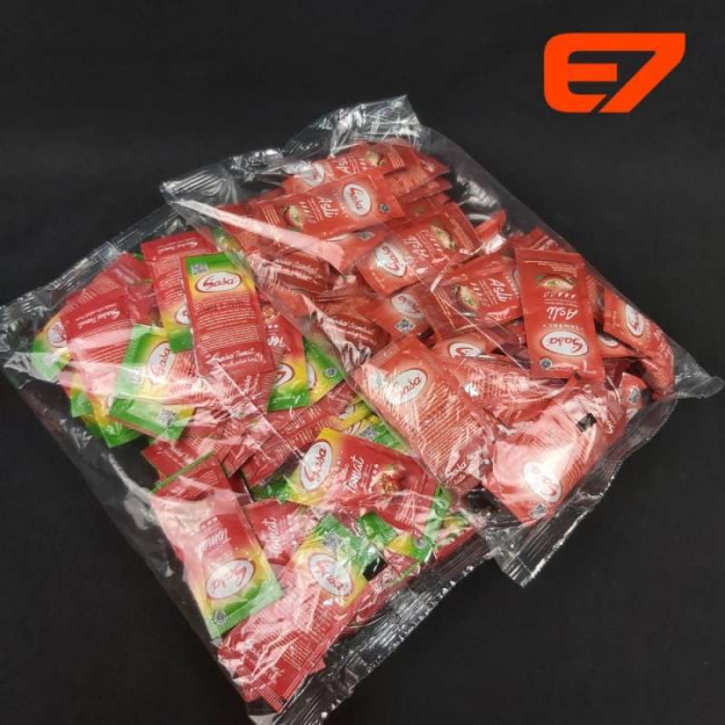 Promo Sasa Saus Sambal Saos Tomat Kemasan Sachet (48pcs) Diskon 23% di ...