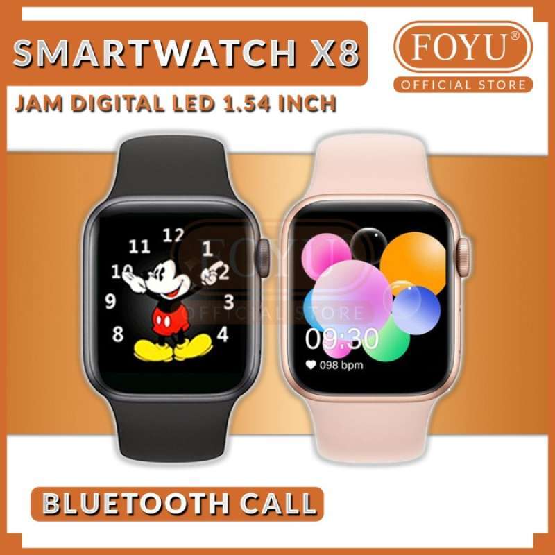 Jual Jam Tangan Digital Smartwatch Wanita Pria Bluetooth Anti Air X8 di ...