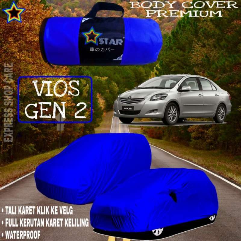 Jual Sarung Mobil VIOS GEN 2 Polos BIRU Body Cover Vios Gen 2 PREMIUM ...