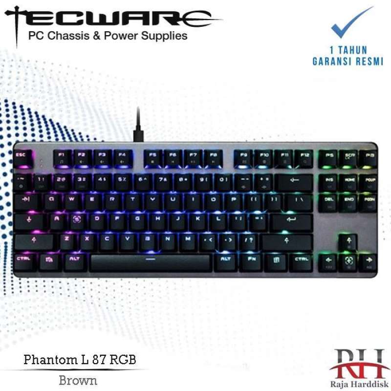 Jual Tecware Mechanical Gaming Keyboard Phantom L 87 RGB LP Outemu ...