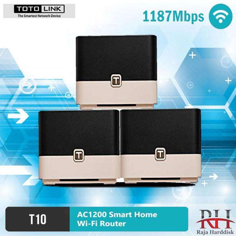Jual Totolink T10 AC1200 Smart Home Wi-Fi Router di Seller Raja ...