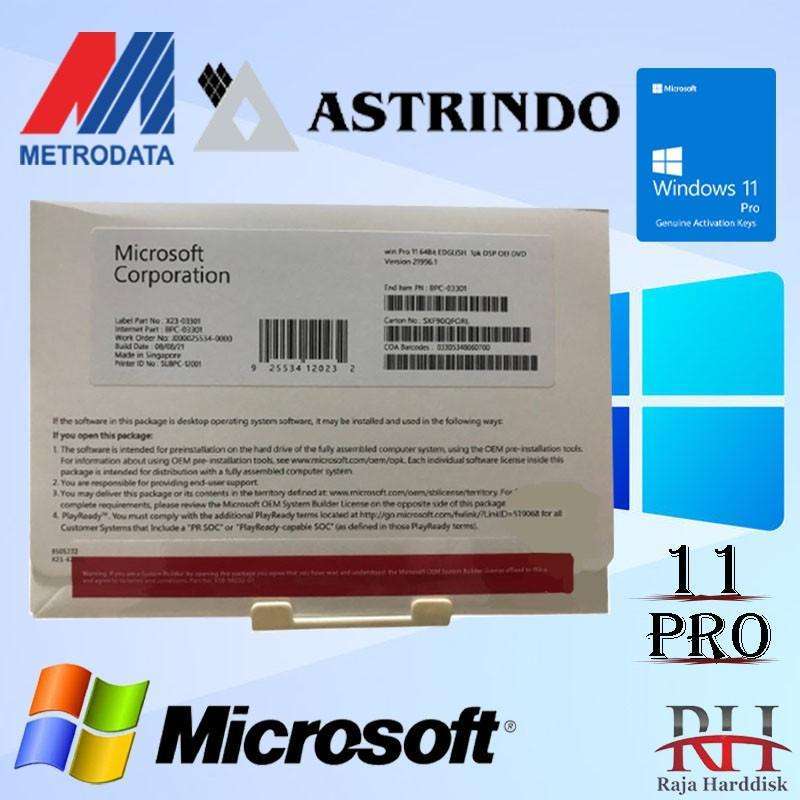 Jual Windows 11 Professional OEM Pack Original - Win 11 Pro Original di ...