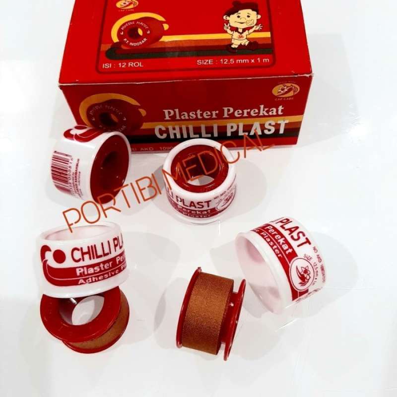 Jual Plester Chilli Plast / Plester Perakat Chilli Plast 12.5 mm x 1 ...