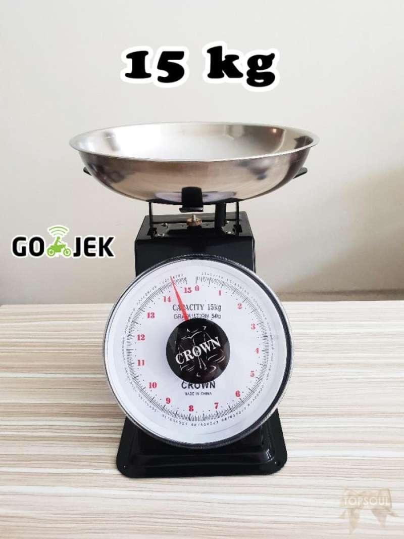Promo Timbangan Besi 15 kg / Alat timbang duduk jarum dapur kue ...