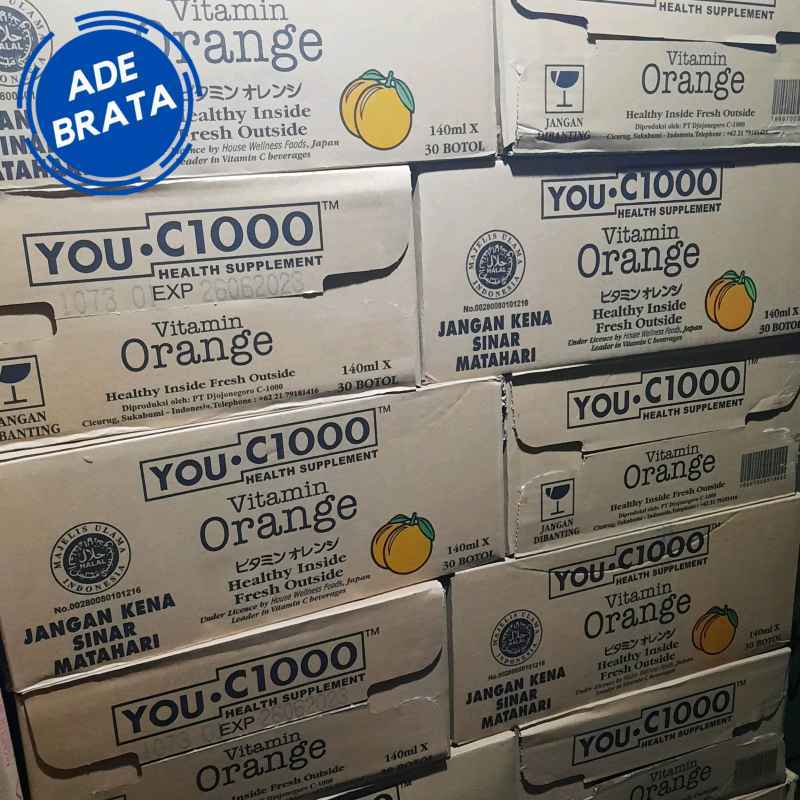 Jual You C 1000 Orange Minuman Kesehatan [140 ml/30 Pcs/karton] di ...