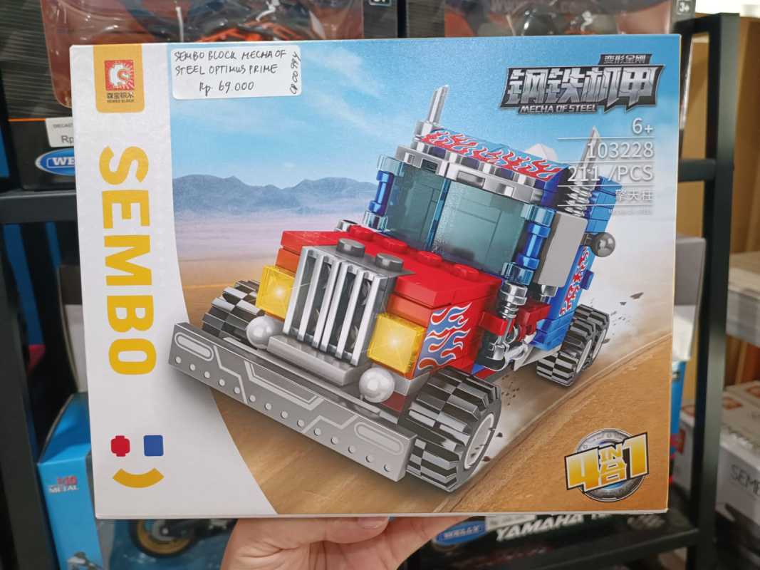 Jual Brick Sembo Block Mecha of steel robot Transformers 103228 sembo ...