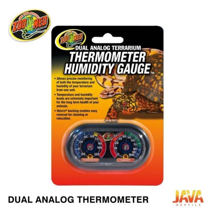Jual Zoomed Dual Analog Terrarium thermometer Humidity Gauge di Seller ...