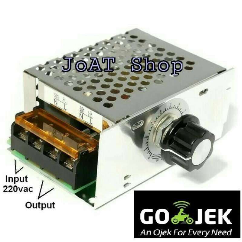 Jual 4000 w watt 220 V AC dimmer / dimer SCR voltage speed controller ...