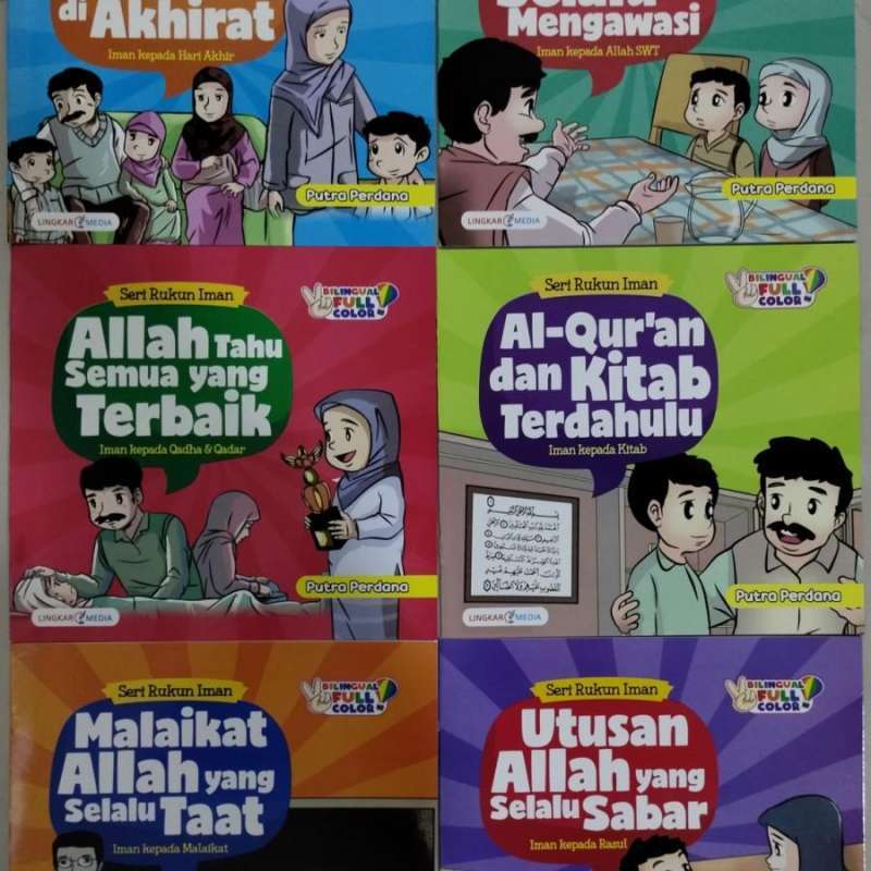 Jual PAKET 6 BUKU SERI RUKUN IMAN FULL COLOR di Seller Toko Buku ...