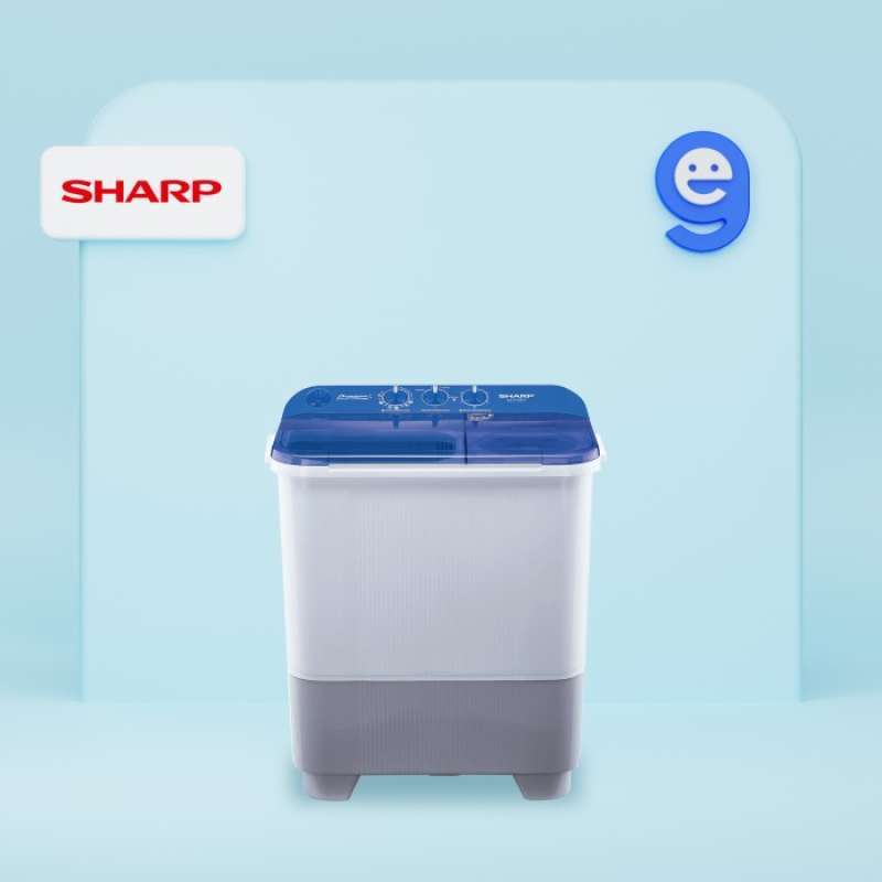 Jual SHARP ES-T75NT Mesin Cuci 2 Tabung 7Kg EST75NT / 75NT PK-BL di Seller sinarrumah elektronik ...