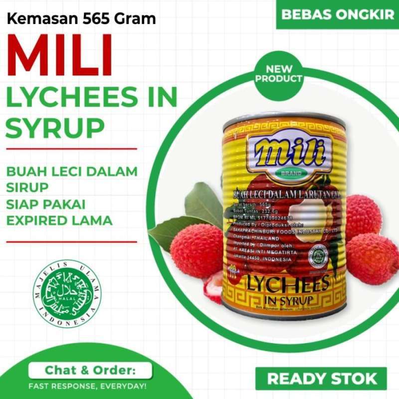 Jual Mili Lychee in Syrup 565g / Leci Kaleng Mili 565g di Seller ...