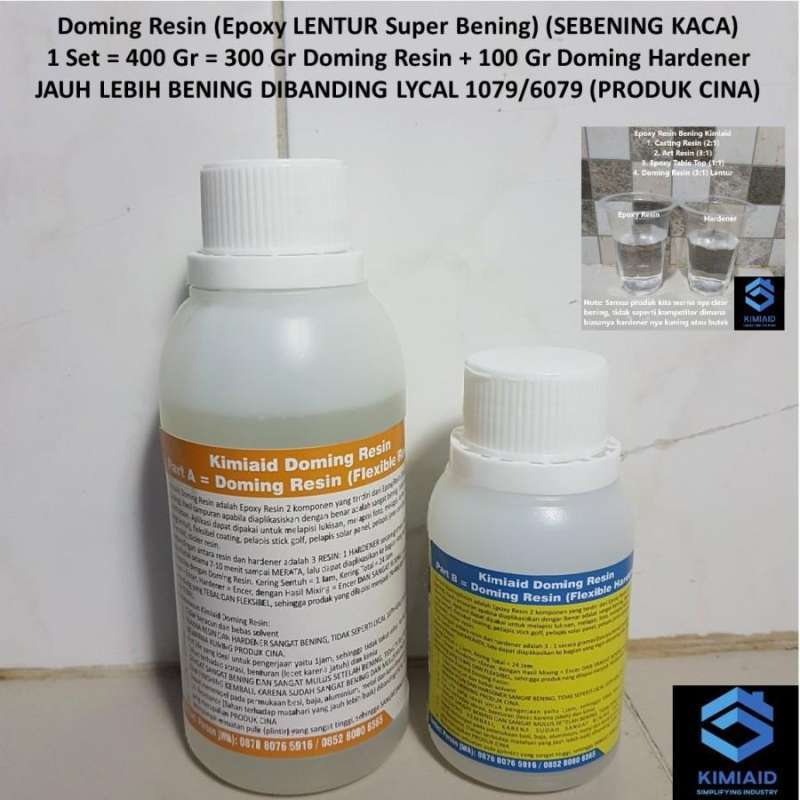 Jual Epoxy Resin Bening - 400 Gr - Doming Resin - Resin Bening di ...