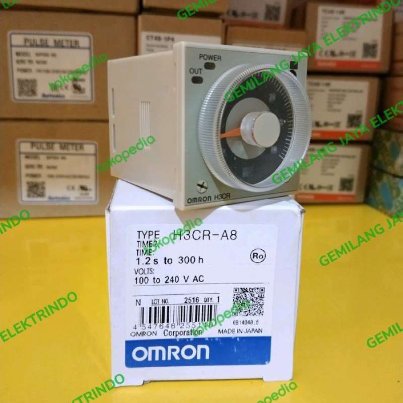 Jual Timer Omron H3cr-a8 220v 8pin + Soket Original Made In Japan Di ...