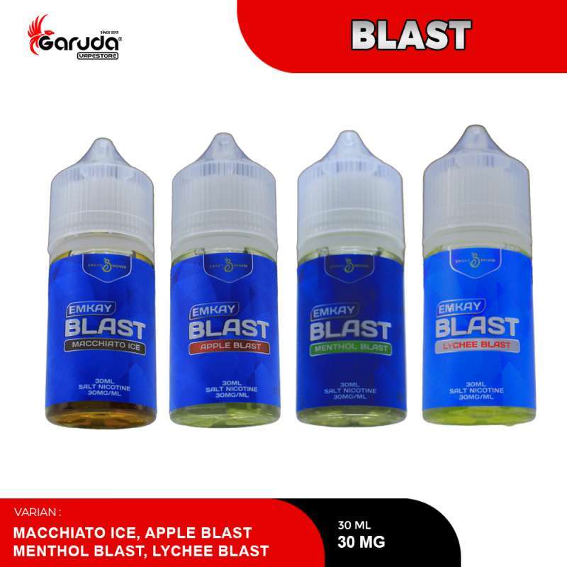 Jual Liquid Saltnic Blast By Emkay 30ml Bercukai di Seller Garuda Vape ...