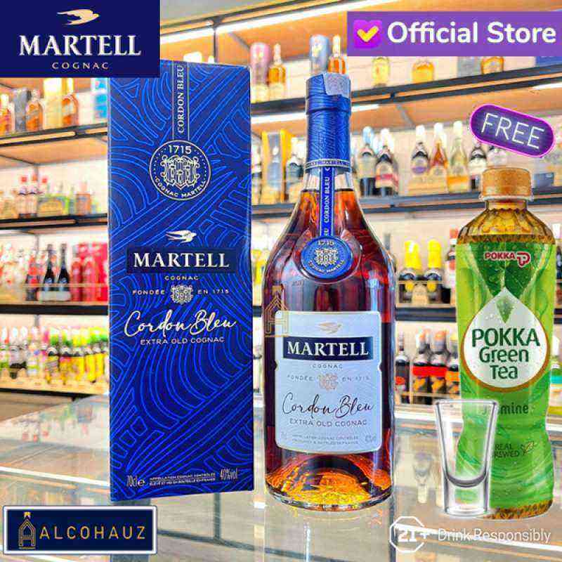 Jual ORIGINAL Martell Cordon Blue Bleu Extra Old Cognac France 700ml Martel di Seller Alcohauz ...