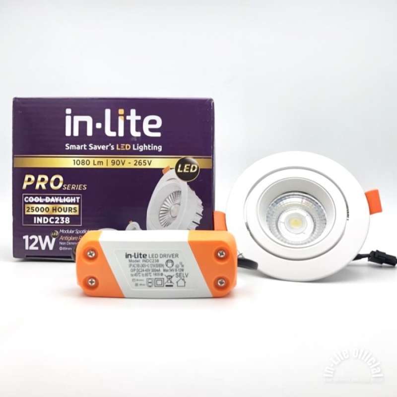 Promo LAMPU DOWNLIGHT COB INLITE INDC238 PRO SERIES 12 WATT Diskon 23% ...