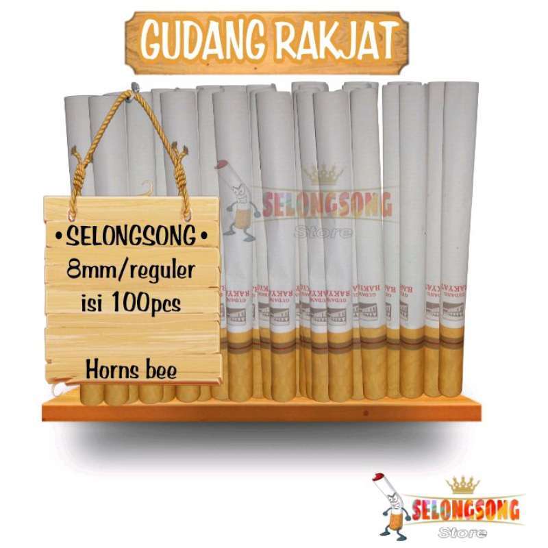 Jual kertas Selongsong gudang rakyat 8mm 100 pcs untuk horn bee ...