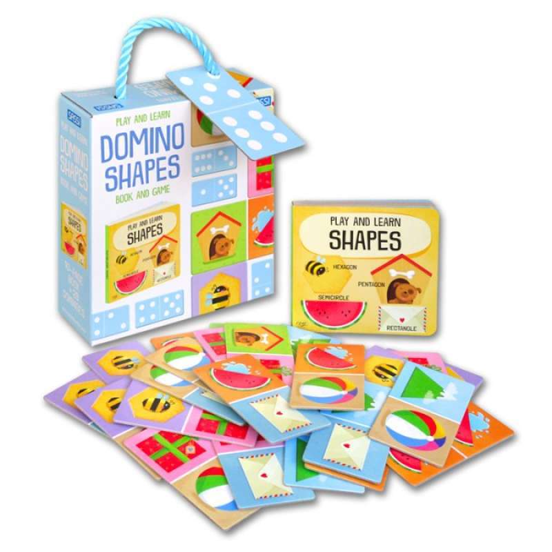 Promo Play and Learn DOMINO Shapes (Domino Game + Board Book) Diskon 23 ...