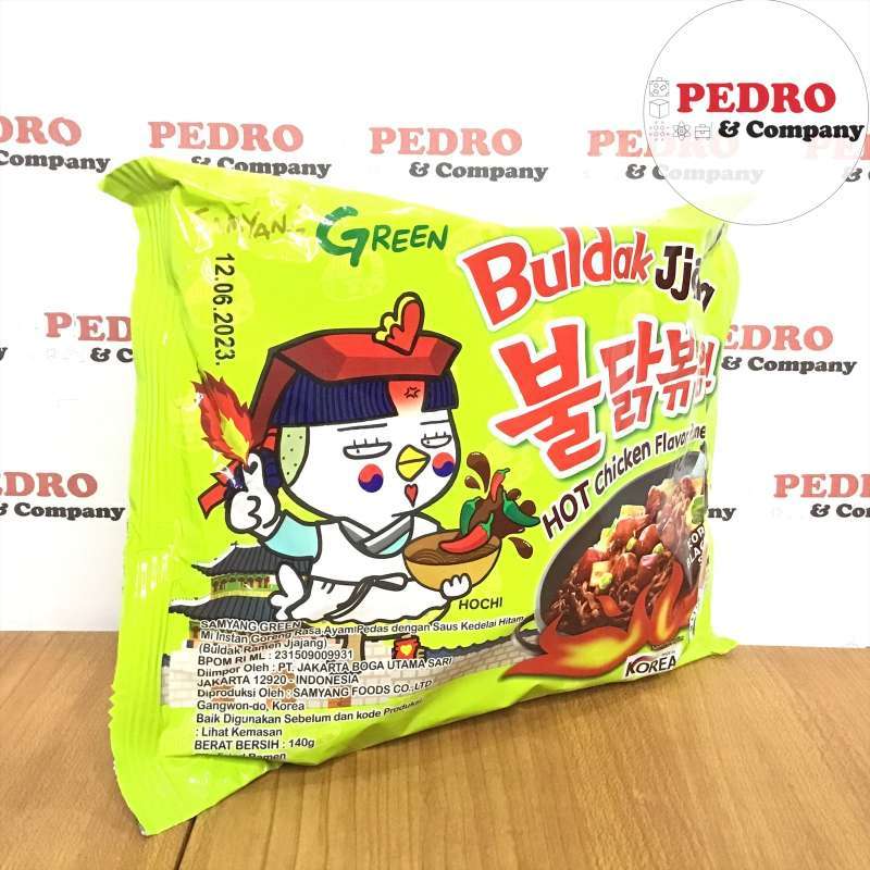Jual Samyang green buldak jjajang HIJAU 140 gr - mi instant goreng di ...