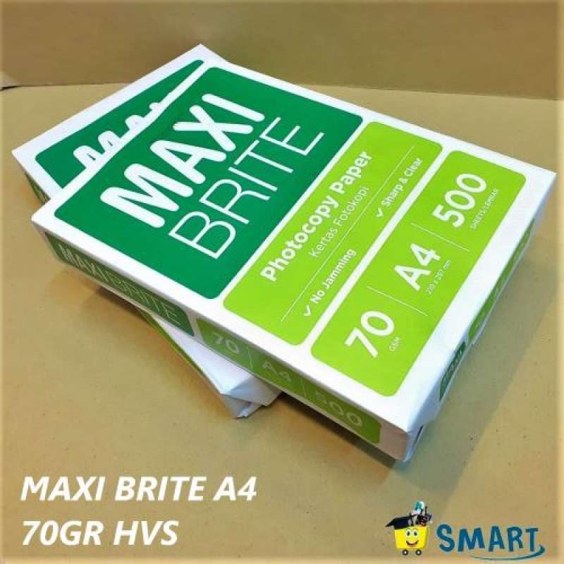 Jual KERTAS HVS MAXI BRITE A4 70 GRAM di Seller Smart Stationery - Sedati Gede, Kab. Sidoarjo ...