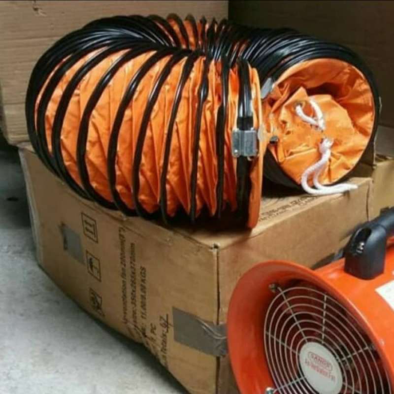 Promo Kipas Portable Ventilator Blower 12 inch SANDS +Selang Flexible ...