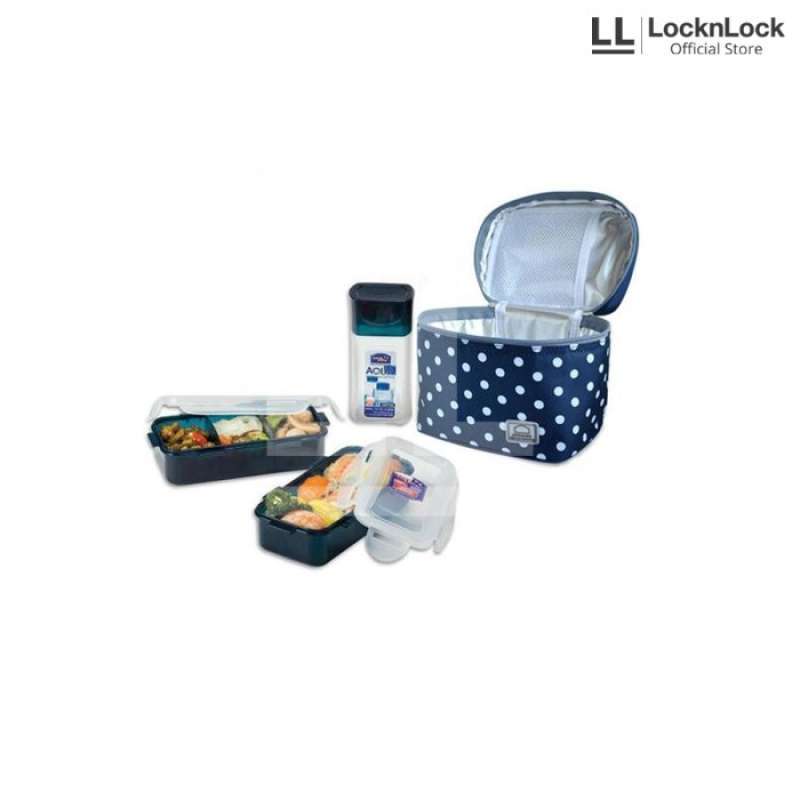 Jual LocknLock Dotted Lunch Box Set (Kotak Makan) di Seller Malindo ...
