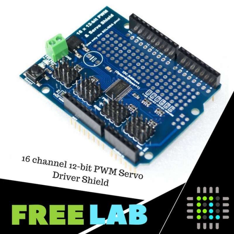 Promo Jual Servo Shield 16 channel 12 bit PWM Servo LED Shield untuk ... Promo Jual Servo Shield 16 channel 12 bit PWM Servo LED Shield untuk ...