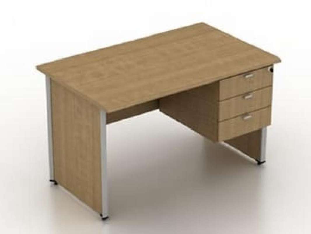 Jual meja kantor powell 100 cm dengan laci gantung di Seller ...