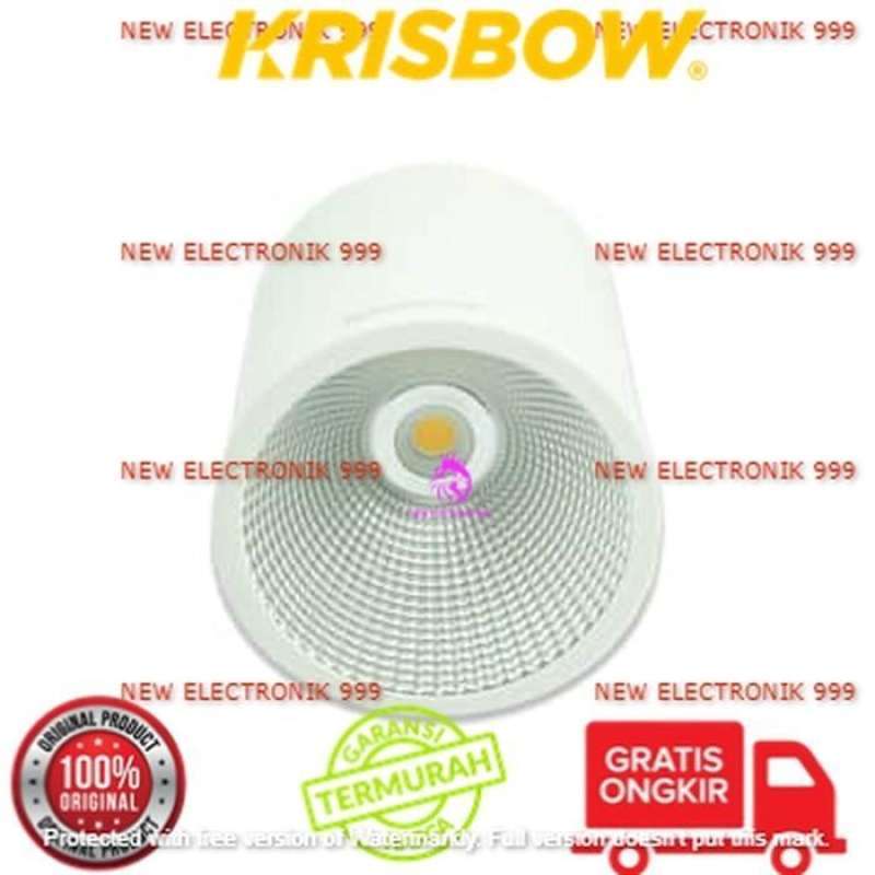 Jual Krisbow Lampu DOWNLIGHT LED SURFACE 12W 38D COB 4000k Natural White di Seller New ...