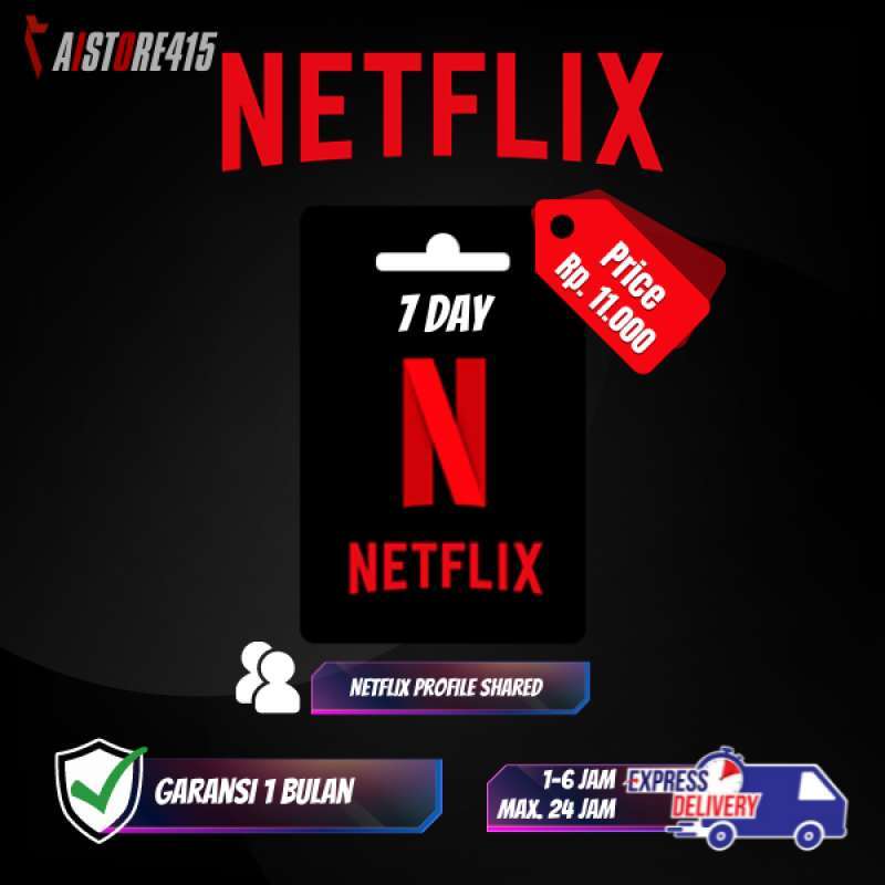 Jual Netflix Akun Premium Profile Shared 7 Hari [garansi] Di Seller ...