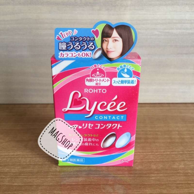 Jual Rohto Lycee Contact Eye Drops 8Ml - Obat Tetes Mata Khusus Soft ...